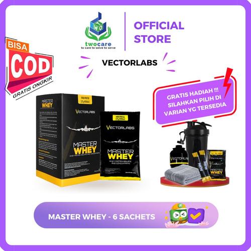 Jual Vectorlabs Master Whey 6 Sachet Vector Labs Whey Protein ...