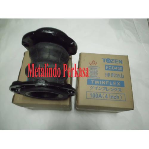 Jual 4 Inch Flexible Rubber JIS 10K Twinflex ( 2- Bellow ) TOZEN - Kota ...