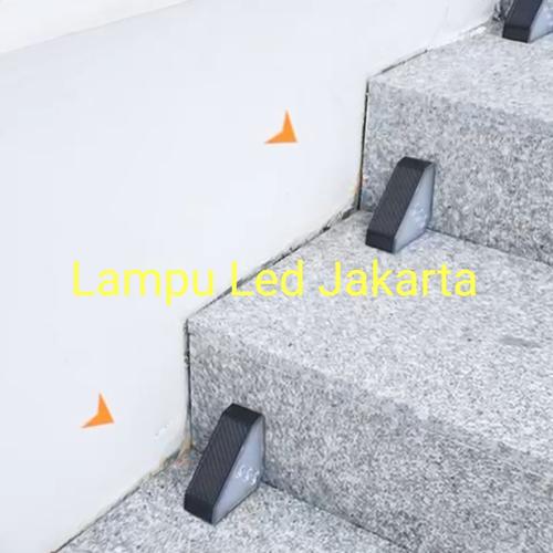 Jual lampu step tangga solar. lampu lantai solar panel. lampu tangga ...