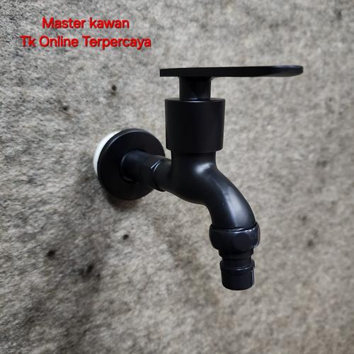 Jual Kran Tembok Stainless Hitam Murah /Kran Taman Stainless Hitam ...