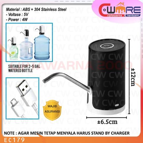 Promo Pompa Galon Elektrik Electric LED DISPENSER RECHARGE AIR WATER ...