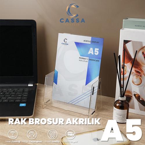 Promo Rak Brosur Akrilik / Display Tempat Brosur Ukuran A6 - Tipe Rakit ...
