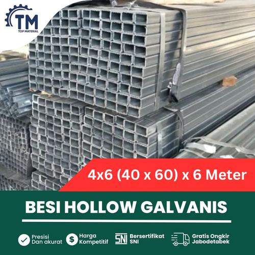 Jual Harga Besi Hollow Galvanis 4x6 ( 40x60 mm ) Panjang 6 Meter Holo ...