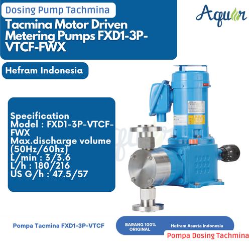 Promo Pompa Diaphragm Tachmina Motor Driven Metering Pumps FXD1-2 VTCF ...