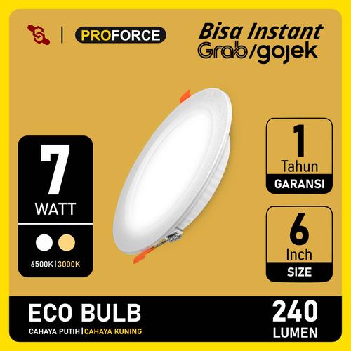 Jual Lampu Downlight LED Proforce Orion Panel 7 Watt 3,5 Inch 560 Lumen ...