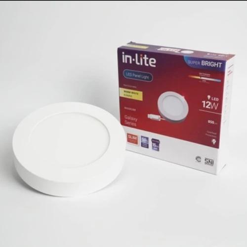 Promo Lampu Downlight LED Panel In-Lite InLite 12W 12 Watt Bulat Outbow ...