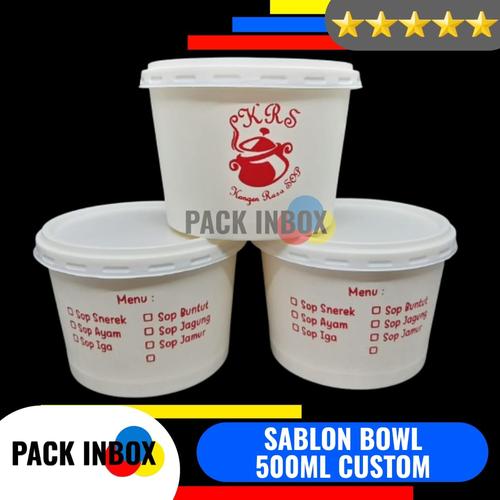 Jual SABLON BOWL 500ML CUSTOM DESAIN SABLON BOWL 500 ML CUSTOM - Kab ...