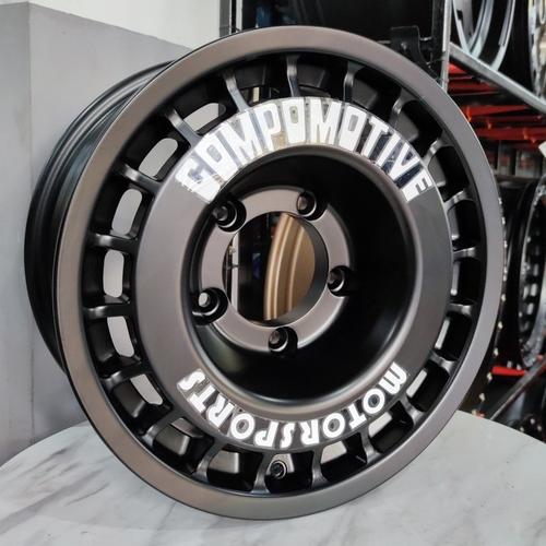 Jual VELG MOBIL RING 15 RL COMPOMOTIVE BLACK PCD 5X139 ESCUDO JIMNY ...