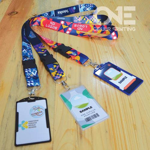 Jual ID card / Lanyard / Custom / 2 Sisi / Lebar 2.5cm Tanpa PO ...