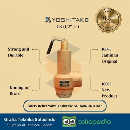 Jual Safety Relief Valve Lever Yoshitake AL-160L Kuningan Size 2 Inch ...