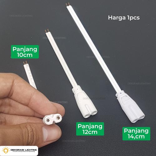 Jual soket/socket T5 T8 T4 neon fiting sambungan kabel 1 lampu konektor ...