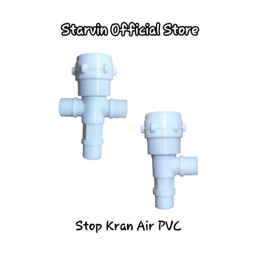 Promo Stop Kran Air PVC Plastik Single Double - Engkol Kran Mahkota ...