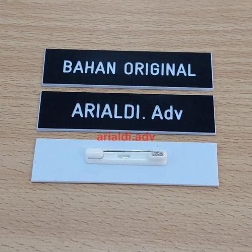Jual New Produk Papan Nama Dada Grafir Bahan Original Nametag Grafir ...
