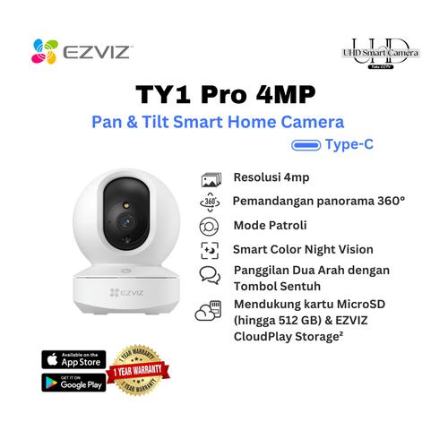 Jual Ezviz - Ty1 Pro 4mp Kamera Cctv Indoor Pan & Tilt Smart Camera ...