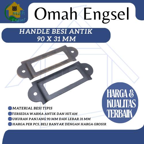 Jual Handle Besi Antik 90 x 31 mm PT. Tarikan laci kotak kabinet handle ...