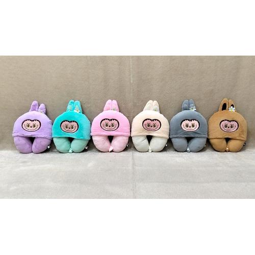 Jual Bantal Leher U-shape, Bantal Hoodie Labubu, The Monster Macarone ...