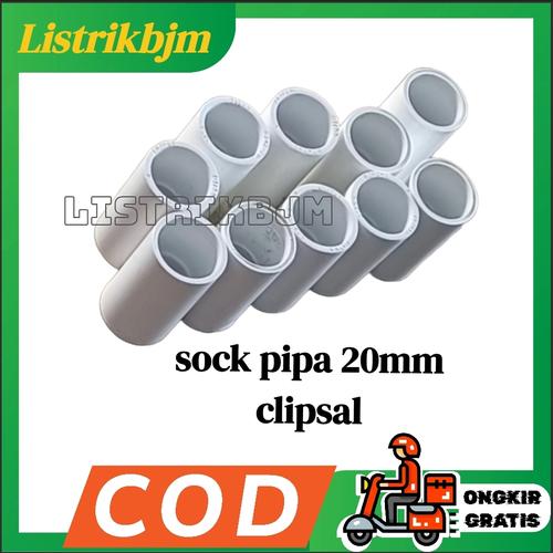 Jual SOCK/SOK PIPA CLIPSAL 20MM SAMBUNGAN CONDUIT PIPE POLOS - Kab ...