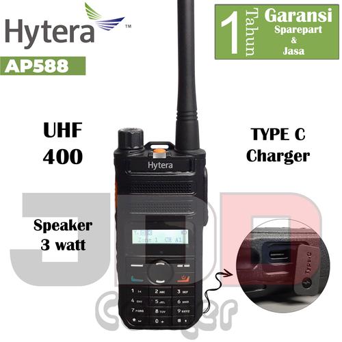 Jual HT Hytera AP588 UHF 400 Analog Full Keypad USB Type C ORIGINAL AP ...