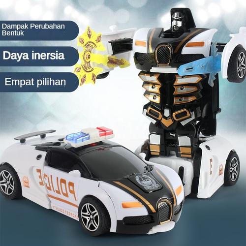 Promo Mars mengubah mainan mobil Transformers Robot mobil sport Bump ...