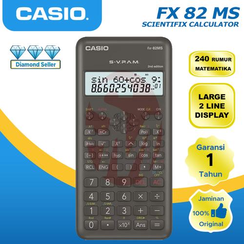 Jual Calculator Scientifik CASIO FX 82 MS - Jakarta Barat ...