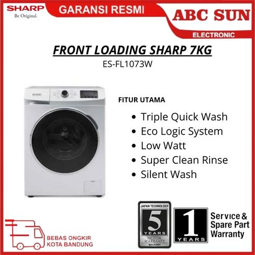 Promo Sharp ESFL1073W Mesin Cuci Front Loading 7 kg LED Display Cicil 0 ...