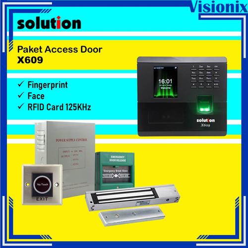 Jual Paket Access Control Solution X609 Fingerprint Face RFID - Jakarta ...