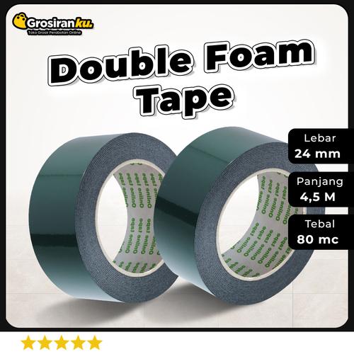 Promo Double Foam Tape Hijau (4,5M x 24MM) Double Tape Busa Hijau ...