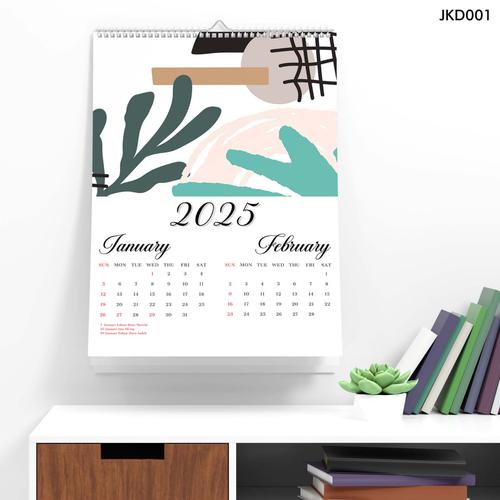 Promo Kalender Dinding 2025 Aesthetic Jumbo A3 Kalender 2025 Spiral ...