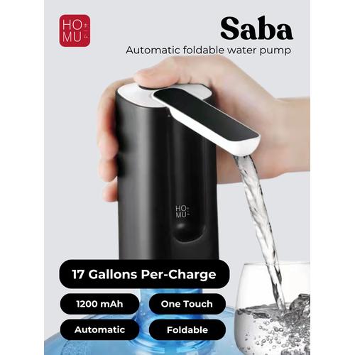 Jual HOMU SABA Pompa Air Galon Lipat Elektrik Cas Tahan Lama Foldable ...