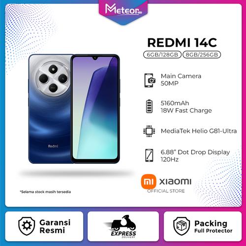 Promo Redmi 14c 6/128 Garansi Resmi (INSTAN) - Black Cicil 0% 3x - Kota ...