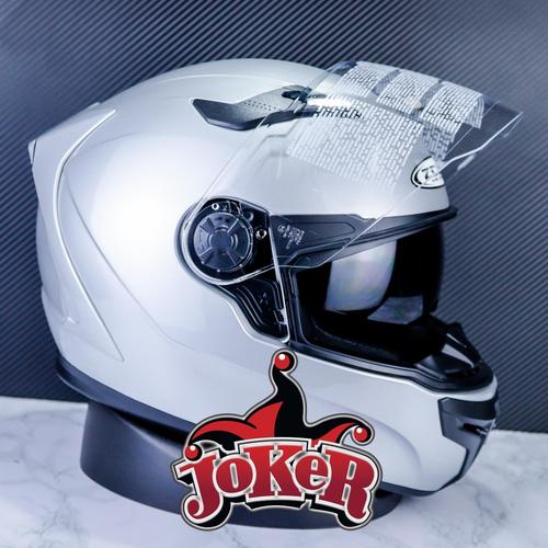 Jual ZEUS Helm ZS813 | SOLID 813 SILVER | FullFace ZS-813 Double Visor ...