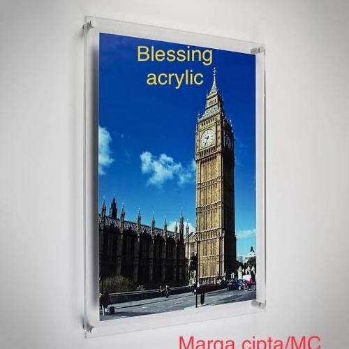 Jual Acrylic akrilik wall frame poster. Wall display poster. 3mm 100x70 cm - Marga cipta/MC ...