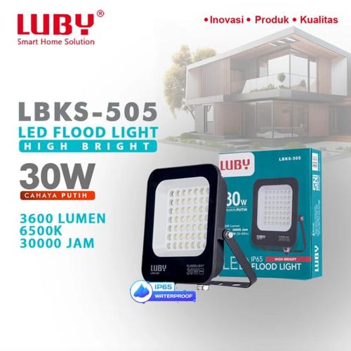 Jual Lampu Sorot Floodlight 30W 30 Watt 6500K Sinar Putih Luby LBKS-505 - Jakarta Pusat ...