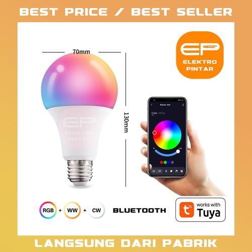 Promo Smart LED Bluetooth TUYA 9W / 12W RGB+WW Elektro Pintar - 12W ...