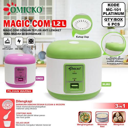 Jual MEJIKOM OMICO 1,2 LITER/RICE COOKER/PENANAK NASI SERBAGUNA - UNGU/MERAH MUDA - Jakarta ...