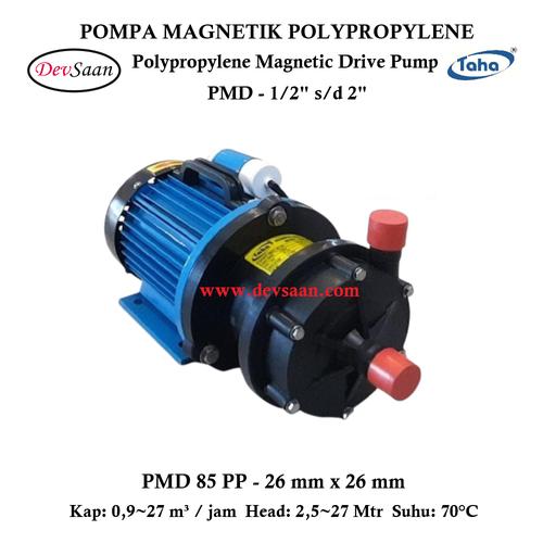 Jual Pompa Kimia TAHA PMD-85 Polypropylene Magnetic Drive Pump 26 mm 85 ...