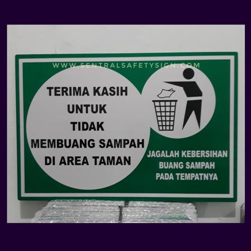 Jual Rambu Jagalah Kebersihan 60cm x 40cm Alumunium - Jakarta Barat ...