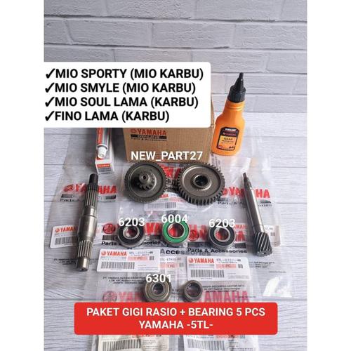 Jual Paket Gigi Gear rasio gardan (5TL) Mio sporty smyle Mio karbu/Mio ...