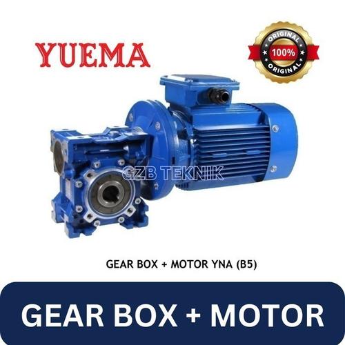 Jual Yuema Gear Box NMRV 075 C/W Yuema Motor YNA 0.75kW 1HP B5 4P 1500 RPM 3 PHASE 1:7.5-100 ...