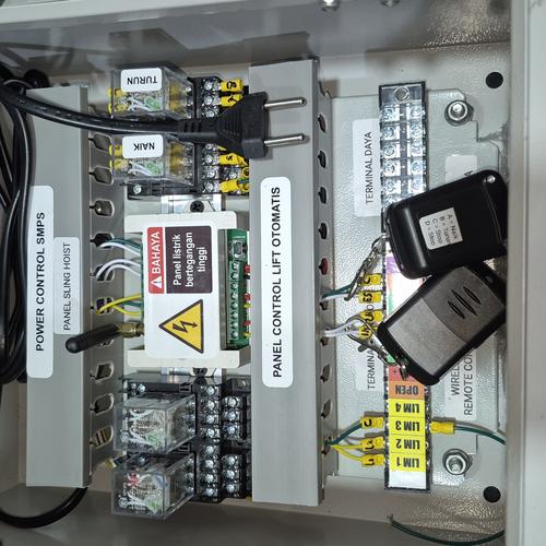Jual Panel Control Lift barang 2 lantai + Pengaman interlock + Wireless ...