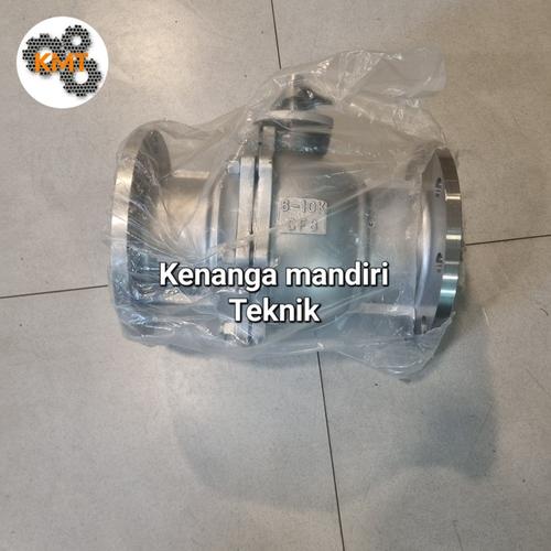 Jual Ball valve 4 WCB inch flange jis 10k stainless 304 //Stop kran 4 ...