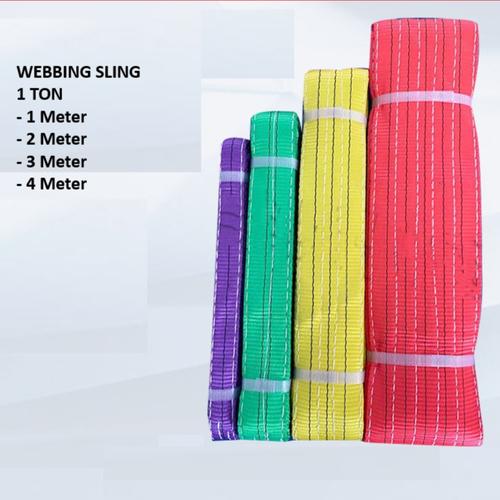 Jual Webbing Sling Belt 1 Ton x 1M 2M 3M 4M Meter Tali Sabuk Webbing 1 ...