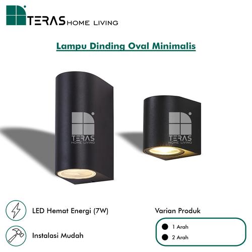 Jual Lampu Dinding Minimalis Bentuk Oval Tahan Air IP65 Lampu Dinding ...