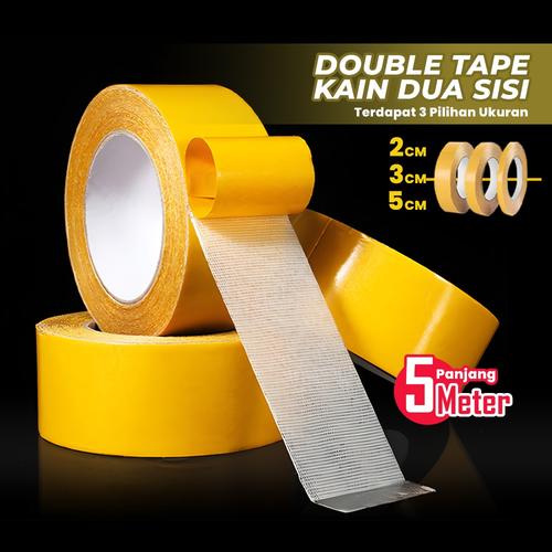 Jual TUTU Double tape Dinding Selotip Isolasi Lakban 2 Sisi Lem Perekat ...