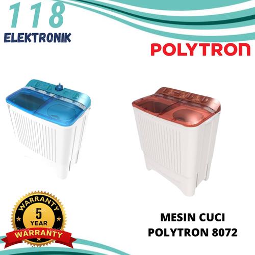 Jual POLYTRON MESIN CUCI 2 TABUNG PWM 8072 / PWM-8072 / 8KG - Jakarta ...
