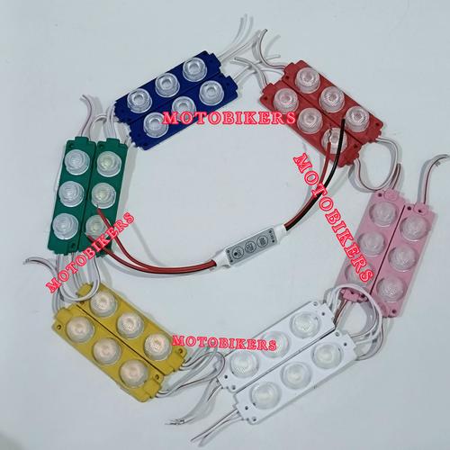 Jual MODUL LAMPU KEDIP BLITS PESAWAT + 2 BIJI LED 3 MATA BESAR 12V 24V ...