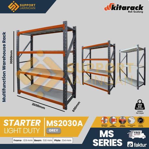 Jual KITARACK MS2030 Starter Rak Gudang Serbaguna Frame Abu Abu 250KG ...
