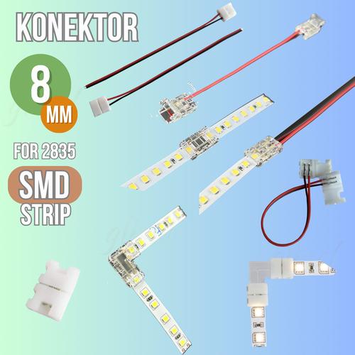 Jual Konektor 2835 SMD 8 mm Soket Sambungan Lampu Led Strip - I ...