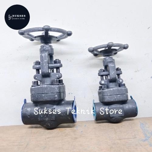 Jual Globe Valve Carbon Steel Class 1500 SW 1/2" inch / DN15 Socket ...
