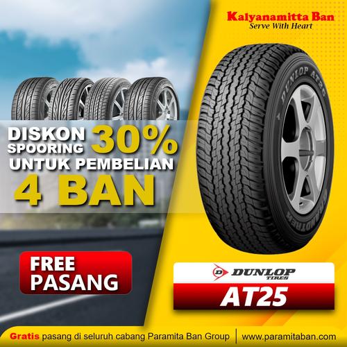 Promo Ban Mobil Dunlop 255/65 R17 AT25 Ban Copotan (DOT 2023) Cicil 0% ...